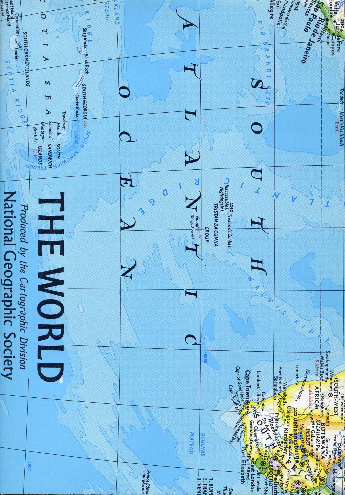 Map December 1981 - National Geographic Back Issues