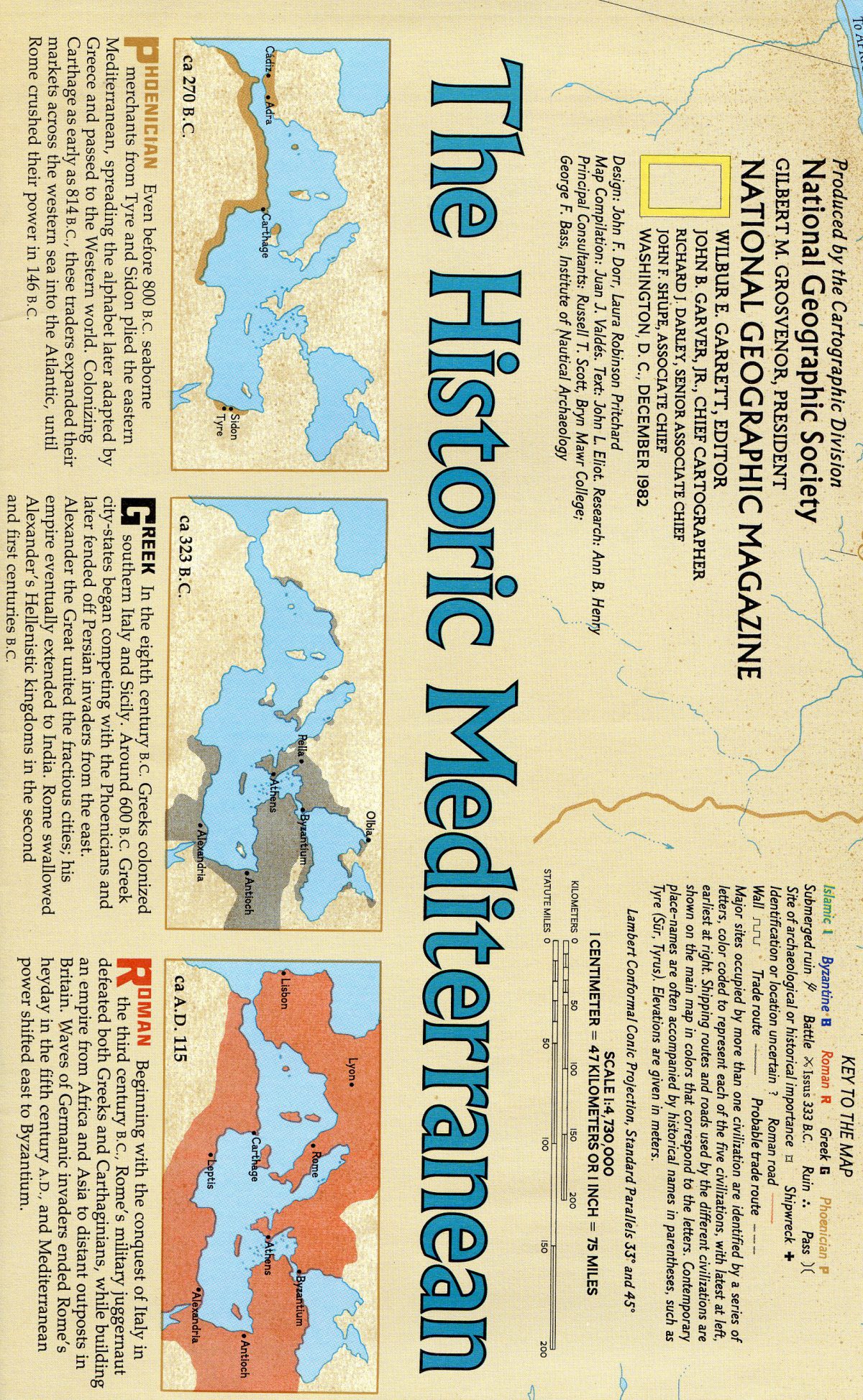 Map December 1982 - National Geographic Back Issues