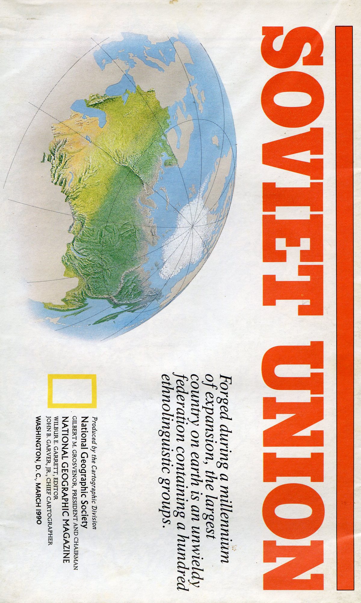 Map March 1990 - National Geographic Back Issues