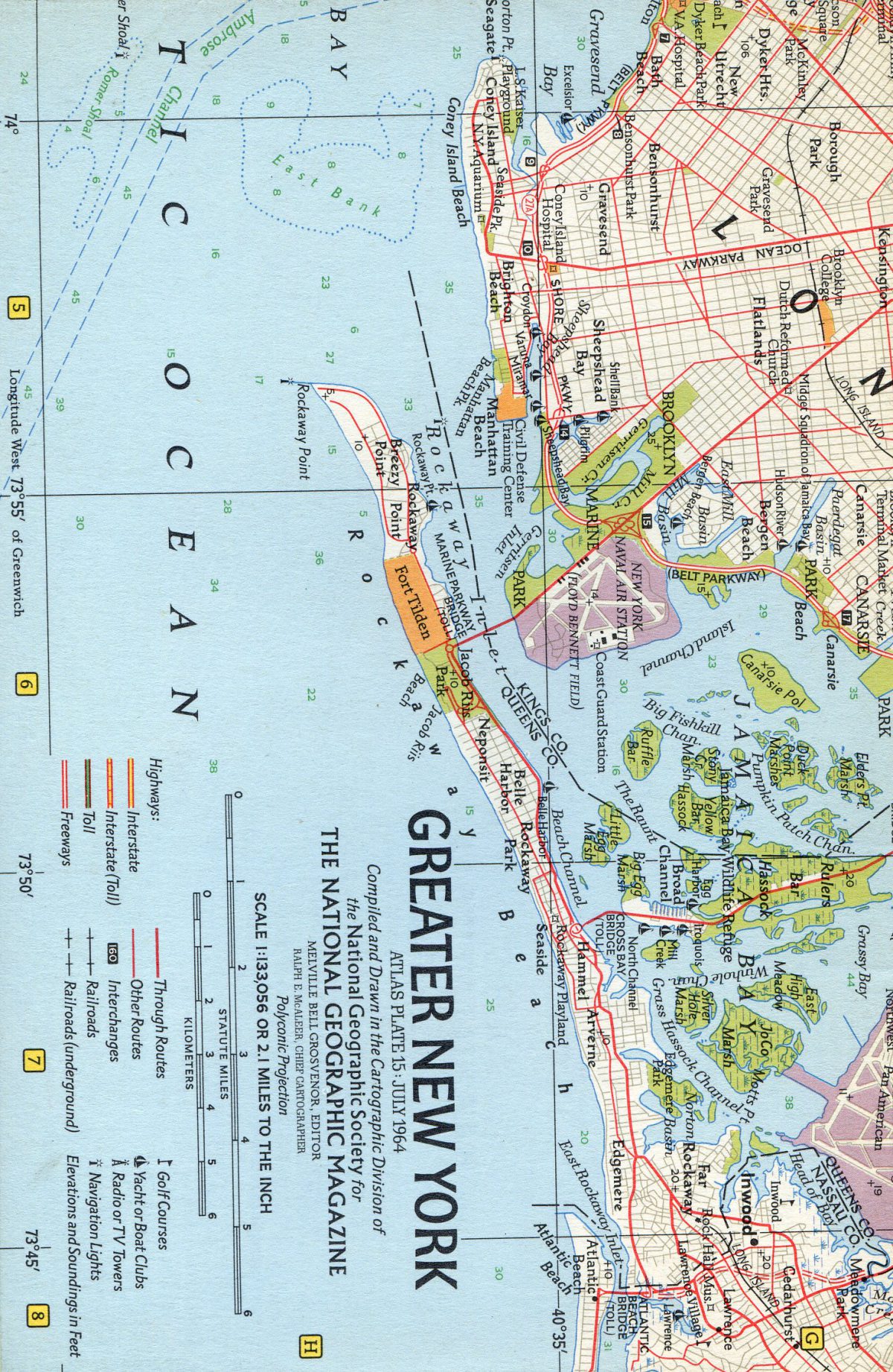 Map July 1964 - National Geographic Back Issues