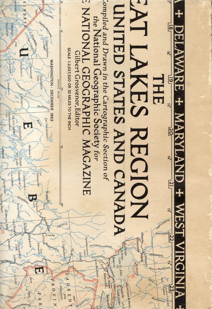 Map December 1953 - National Geographic Back Issues