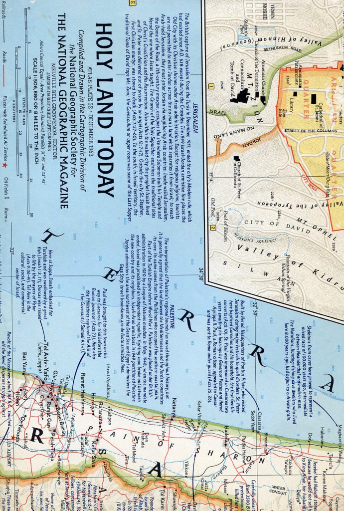 Map December 1963 - National Geographic Back Issues