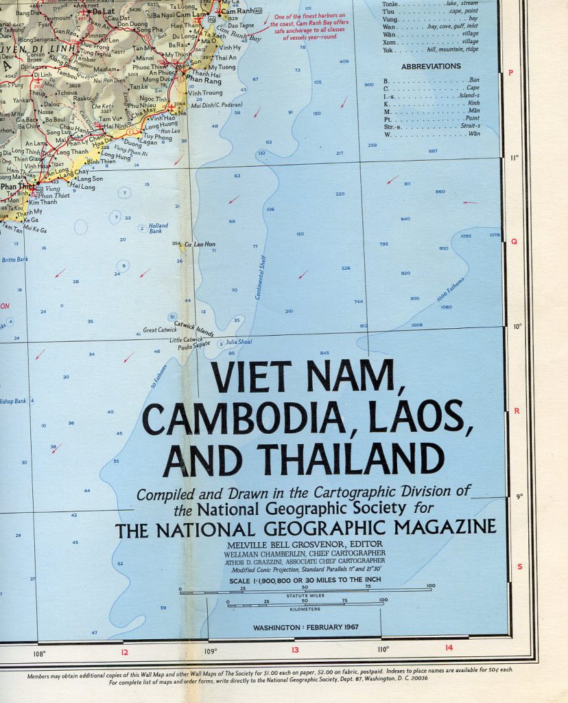 Map February 1967 - National Geographic Back Issues