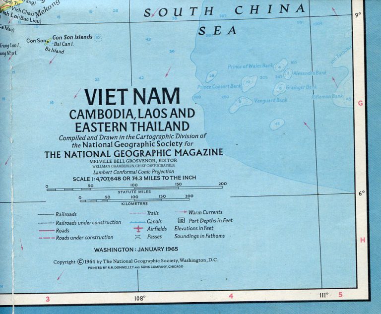 Map January 1965 - National Geographic Back Issues