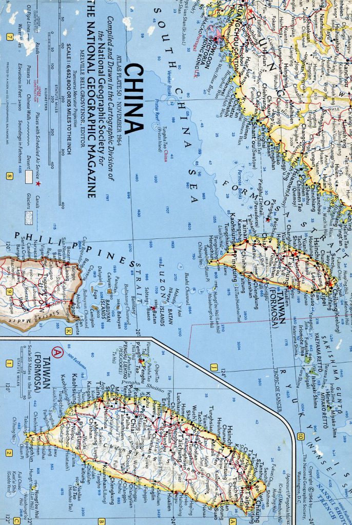 Map November 1964 - National Geographic Back Issues