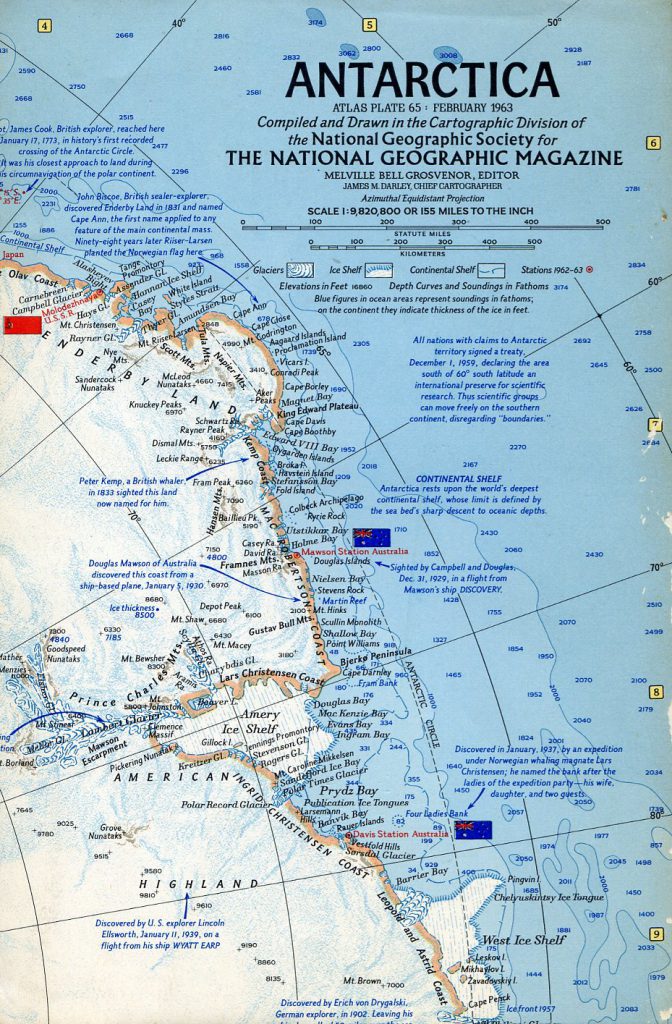 Map February 1963 - National Geographic Back Issues