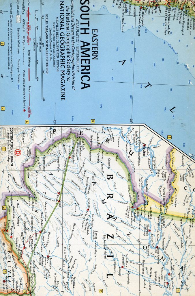 Map September 1962 - National Geographic Back Issues