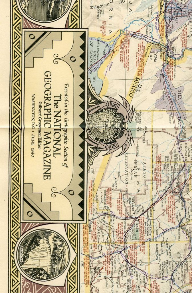 Map June 1940 - National Geographic Back Issues