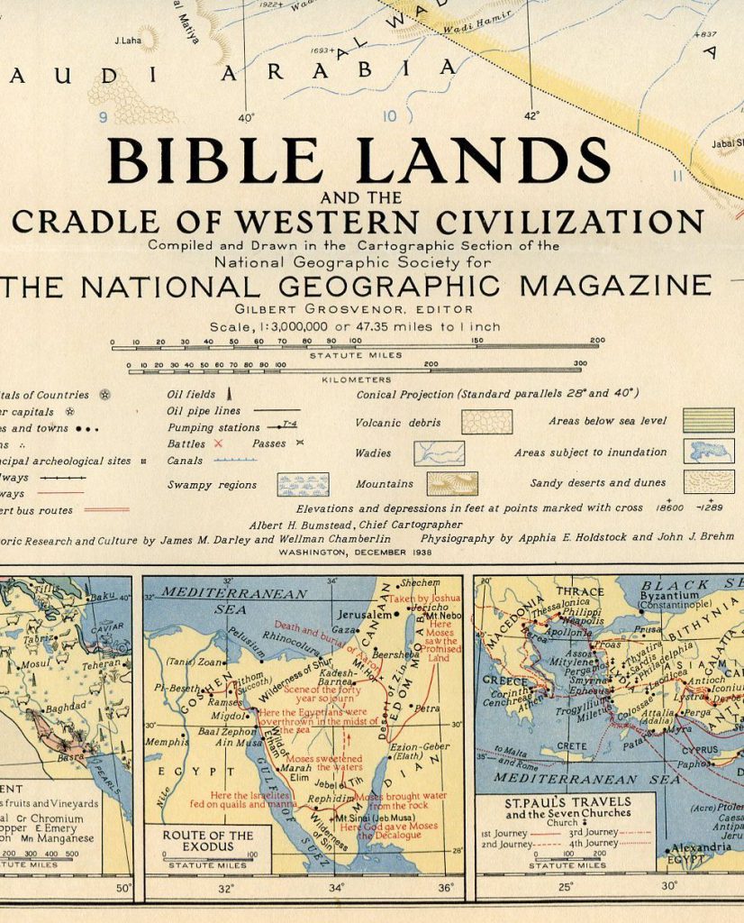 Map December 1938 - National Geographic Back Issues