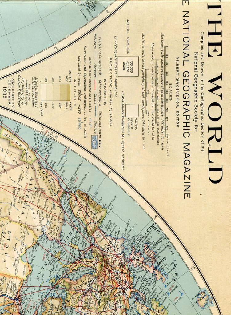 Map December 1935 - National Geographic Back Issues