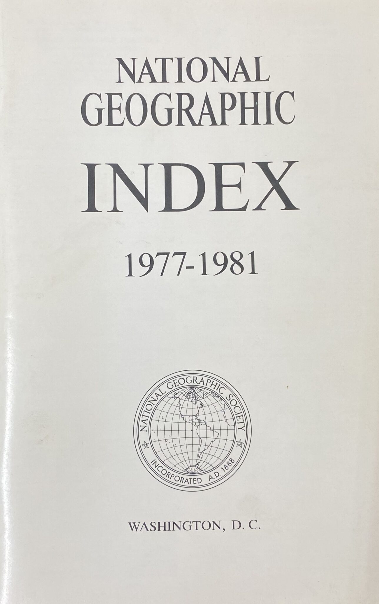 Index 1977-1981 - National Geographic Back Issues