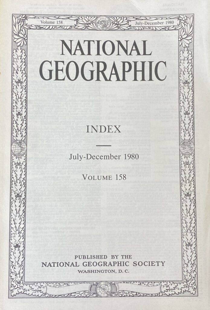 Category: Indexes - National Geographic Back Issues