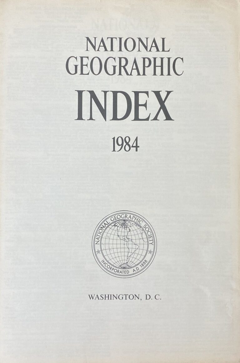 Category: Indexes - National Geographic Back Issues