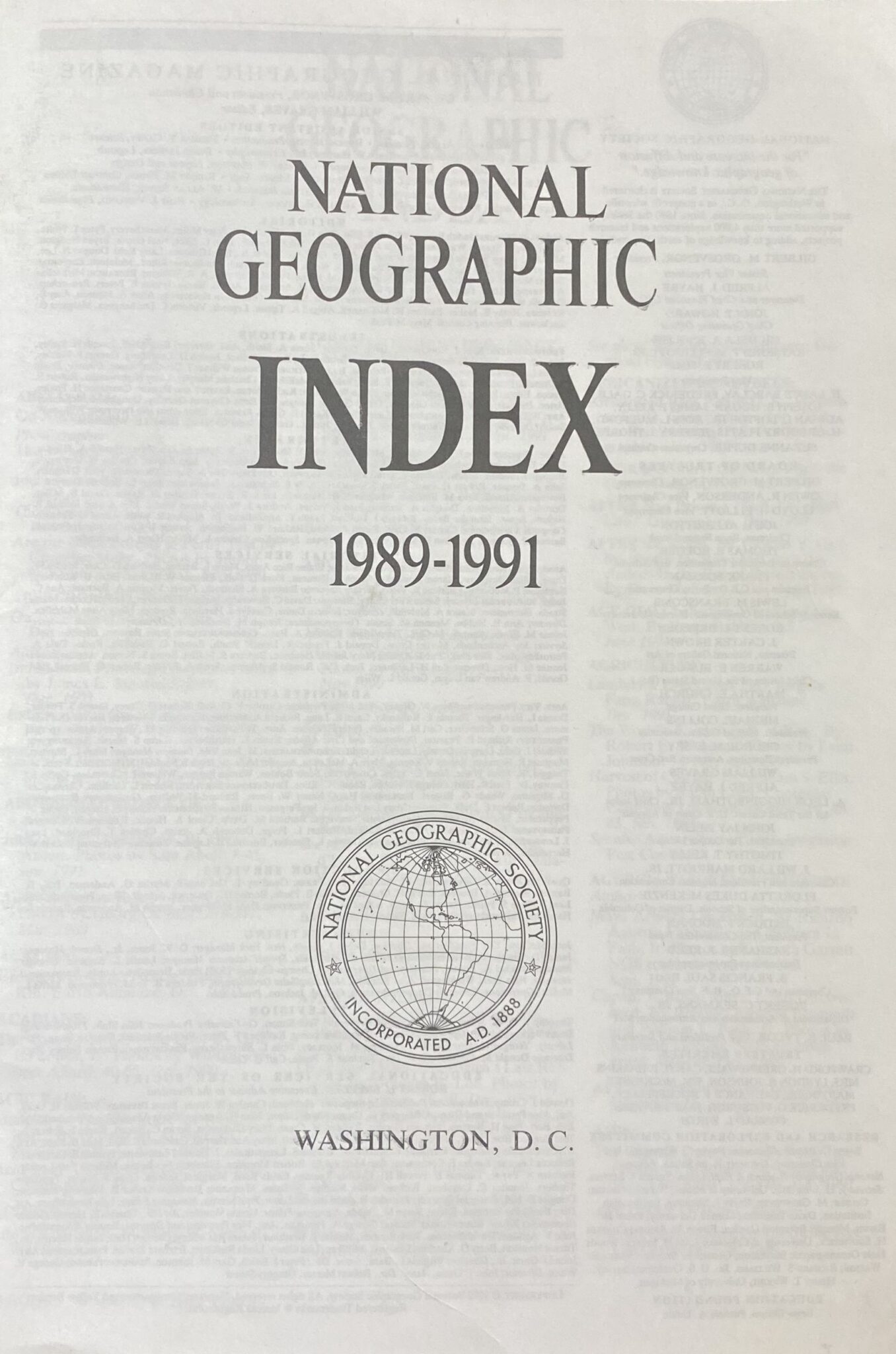Category: Indexes - National Geographic Back Issues