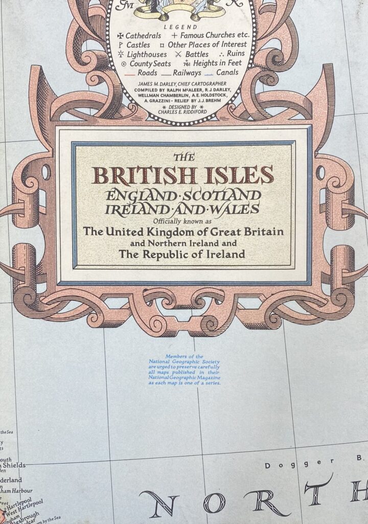 Map April 1949 - National Geographic Back Issues