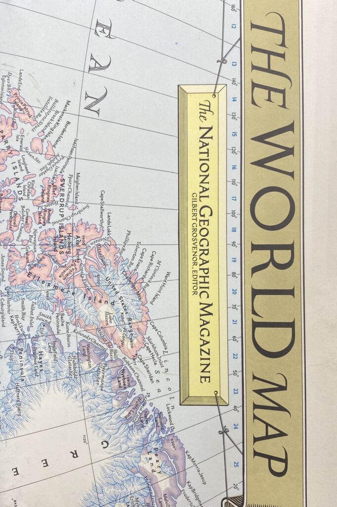 Map December 1951 - National Geographic Back Issues