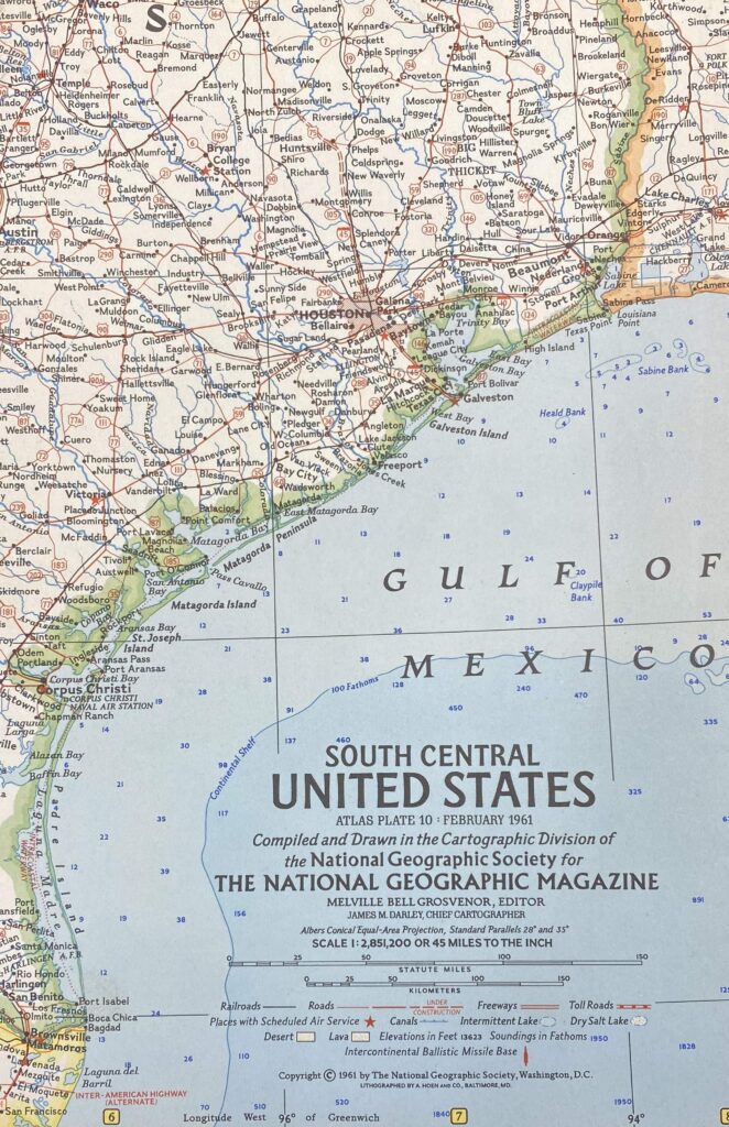 Map February 1961 - National Geographic Back Issues