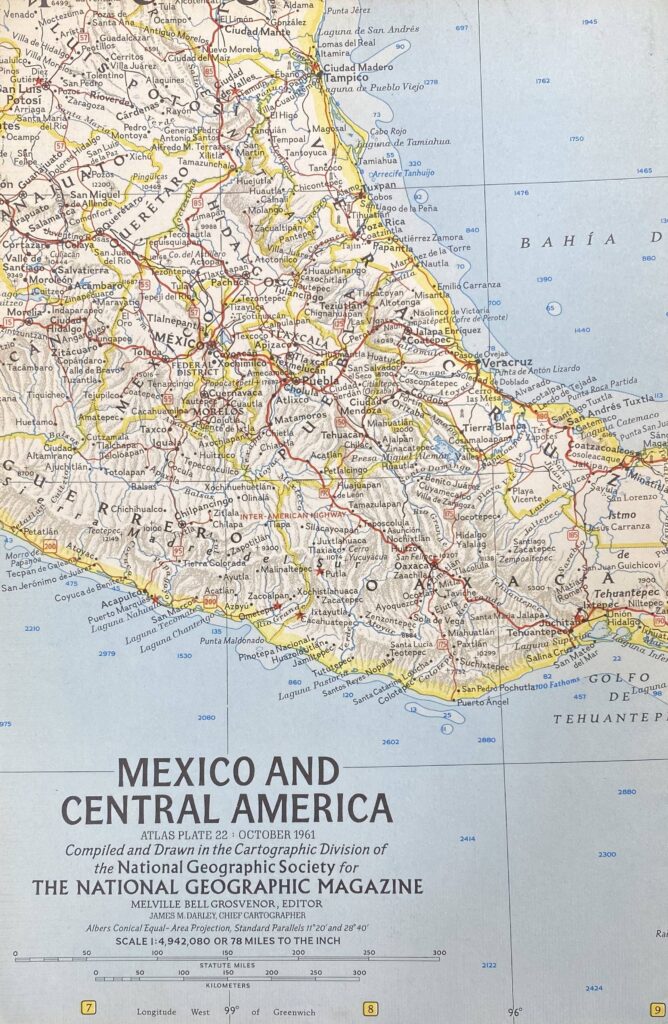 Map October 1961 - National Geographic Back Issues