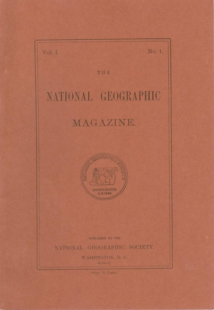 National Geographic 1888 Vol. 1, No. 1 (1975 Reprint) - National ...